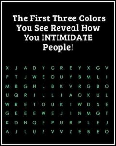 The First Three Colors You Notice Reveal How You Intimidate Others ...