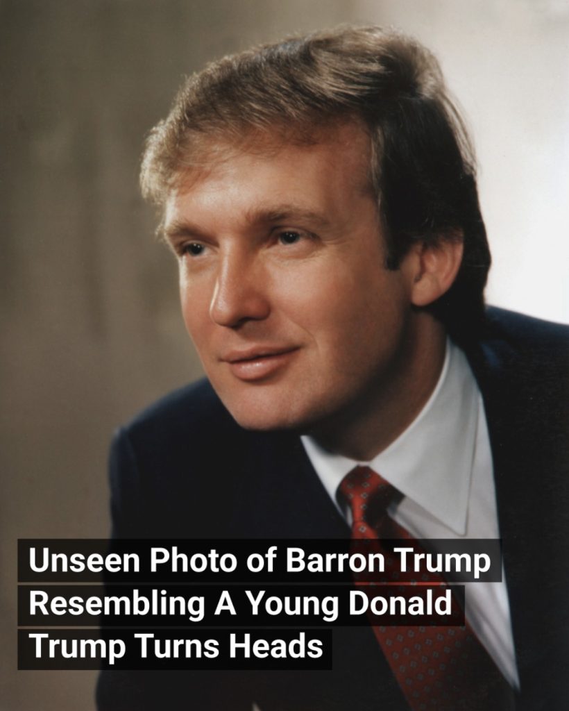 Unseen Photo of Barron Trump Resembling A Young Donald Trump Turns ...