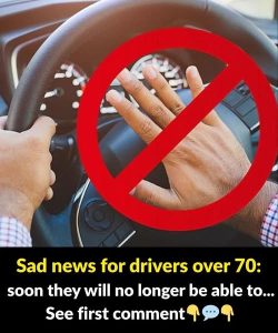 Sad news for drivers over 70, they will soon no longer be able to ...
