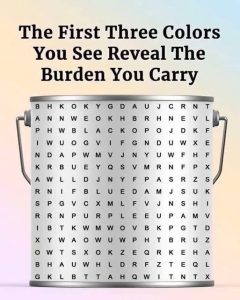 The First Three Colors You See Reveal The Burden You Carry – Tiny House ...