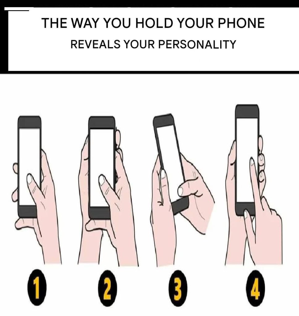 Know Yourself Test: The Way You Hold Your Phone Reveals Hidden Traits ...