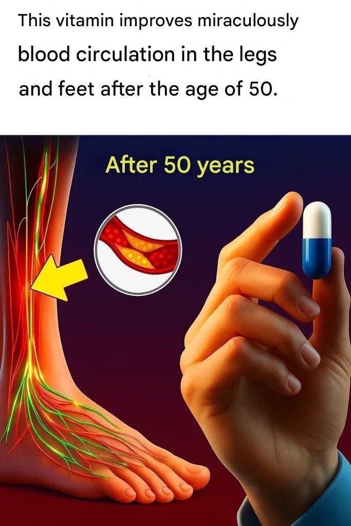 This vitamin is a miracle after 50, improving circulation in the legs ...