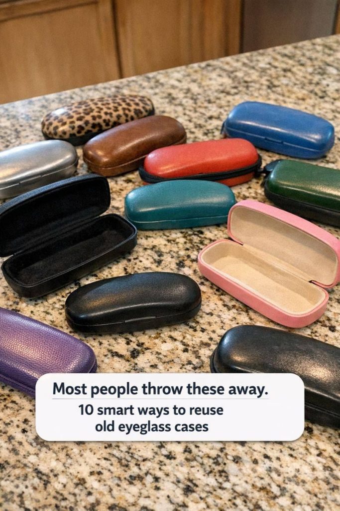 Most people throw these away. 10 smart ways to reuse old eyeglass cases ...